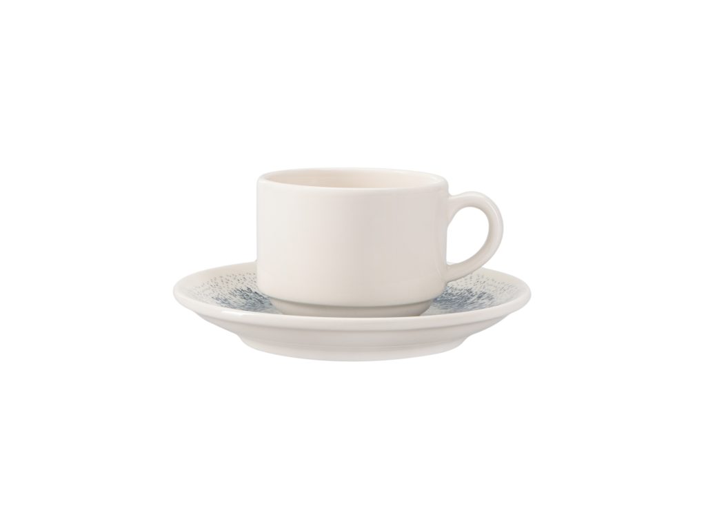 Luna Stackable Coffee Cup&Coupe Saucer 220 cc | Pioli